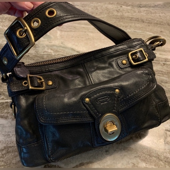 Coach | Bags | Coach Vintage Legacy 65th Anniversary Black Leather Bag ...
